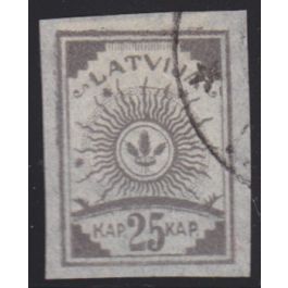 Latvia Mi 11C o | Suomen Filateliapalvelu Oy