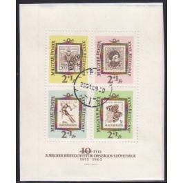 Hungary Mi BL36A o, on a fragment | Philatelic Service of Finland