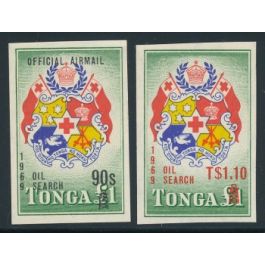 Tonga official stamps Mi 37-38 | Philatelic Service of Finland