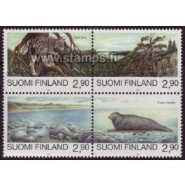 Finland, L. 1286-9 together ** Endangered animals | Philatelic Service ...