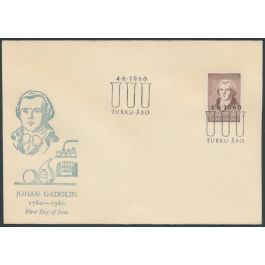 1960 FDC L.519 Johan Gadolin | Suomen Filateliapalvelu Oy